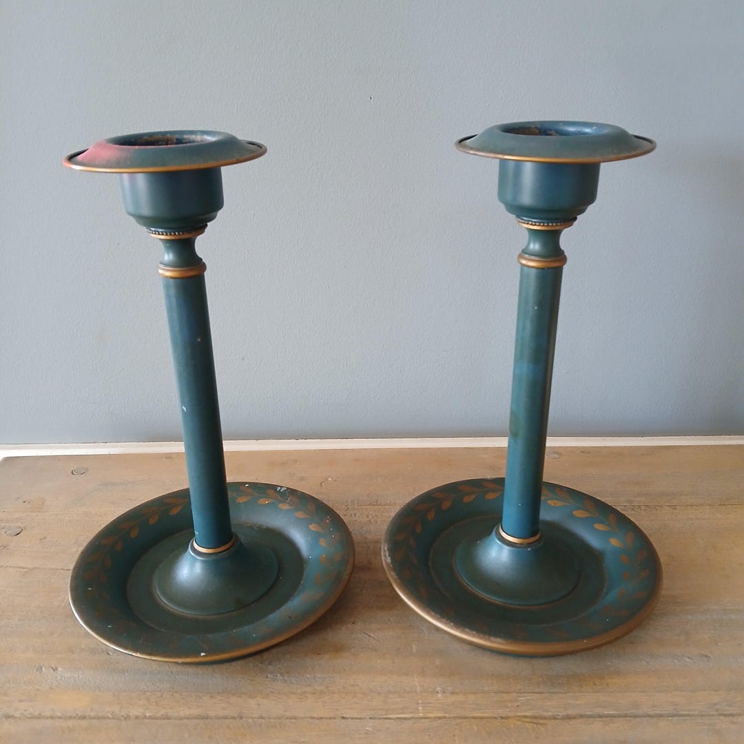 Set of 2 Classic Colonial Style Candle Stick Holders - Etsy