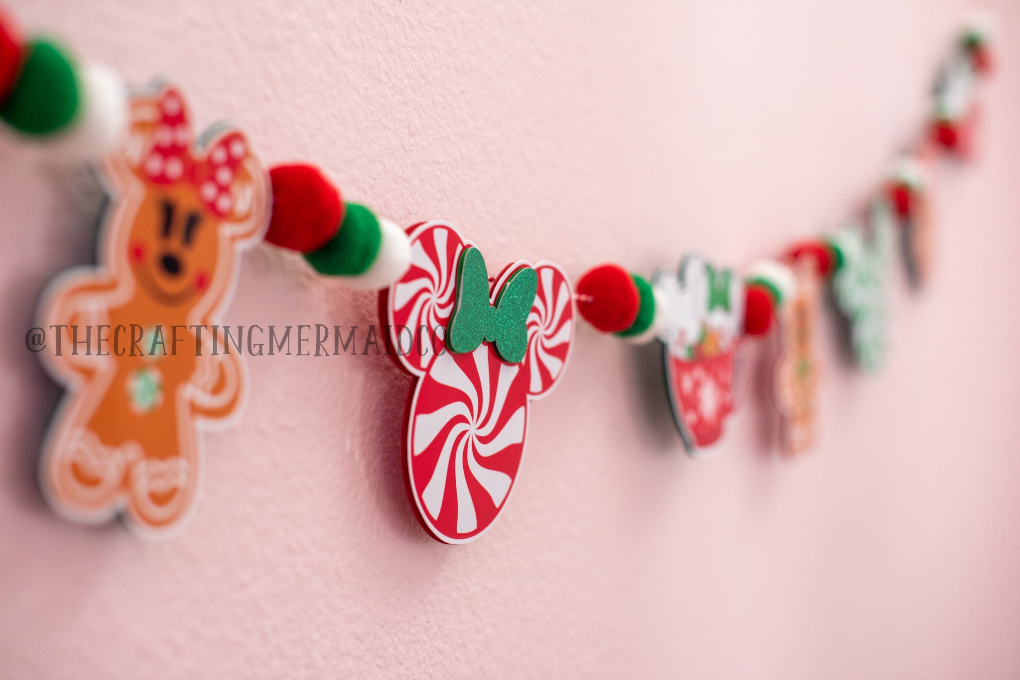 Gingerbread Mickey Garland - Etsy