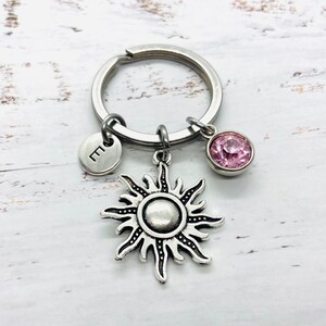 Sun Keychain, Sun Keyring, Sun Key Ring, Sun Key Chain, Sun Gift, Sun ...