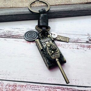 Army Tanks Leather Keychain Military Army Tank Custom - Etsy
