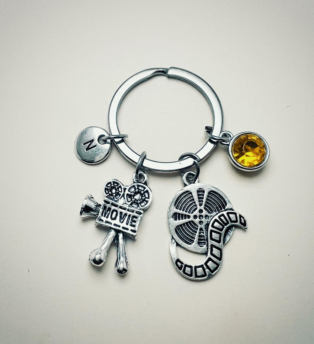 Movie Reel Keychain, Movie Keychain, Director, Movie Reel Charm ...
