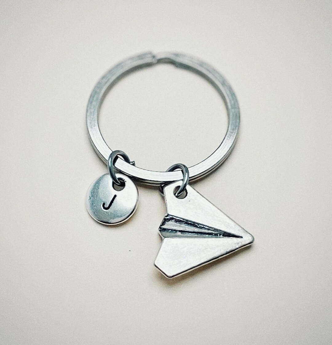 Paper Plane Keychain, Paper Plane Keyring, Paper Plane Gift, Quirky ...