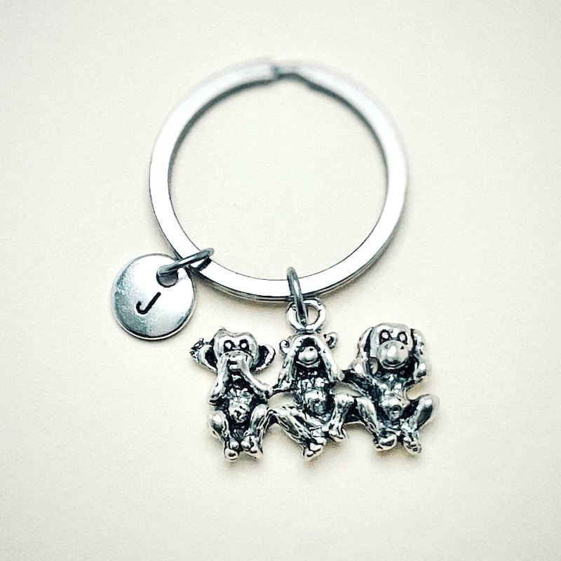 Monkey Key Chain - Etsy