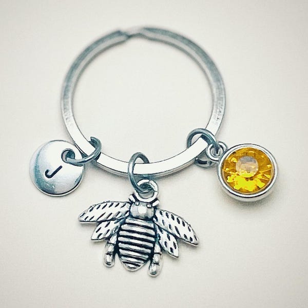 Bumble Bee Keychain - Etsy