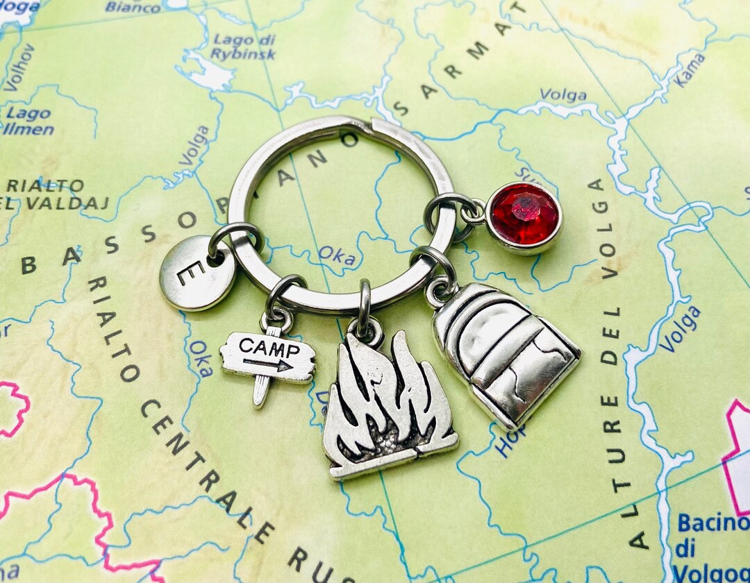 BBQ Grill Keychain, Camping Keychain, Camp, Camping Jewelry, Camping ...