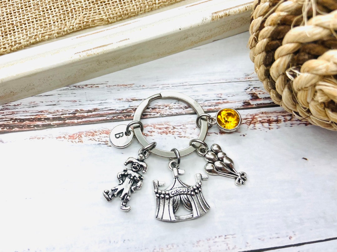 Circus Tent Keychain Clown Pendant Circus Keychain Custom - Etsy