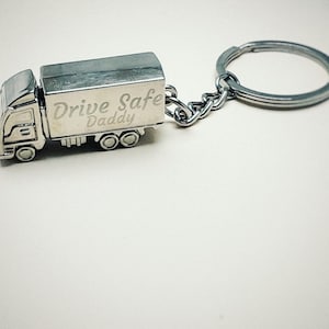 Personalized Truck Driver Keychain, Safe Driving Keychain, Personalized ...