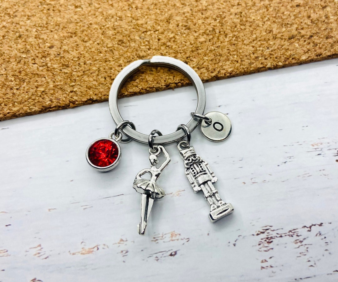 Nutcracker Keychain Toy Soldier Key Chain Ballerina Keyring - Etsy