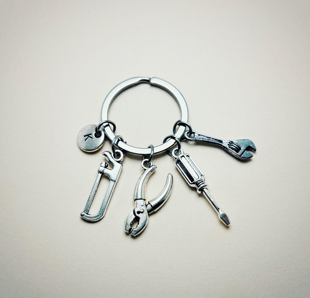 Work Tool Keychain, Screwdriver, Saw, Plier, Drill, Tool Keychain, Gift ...