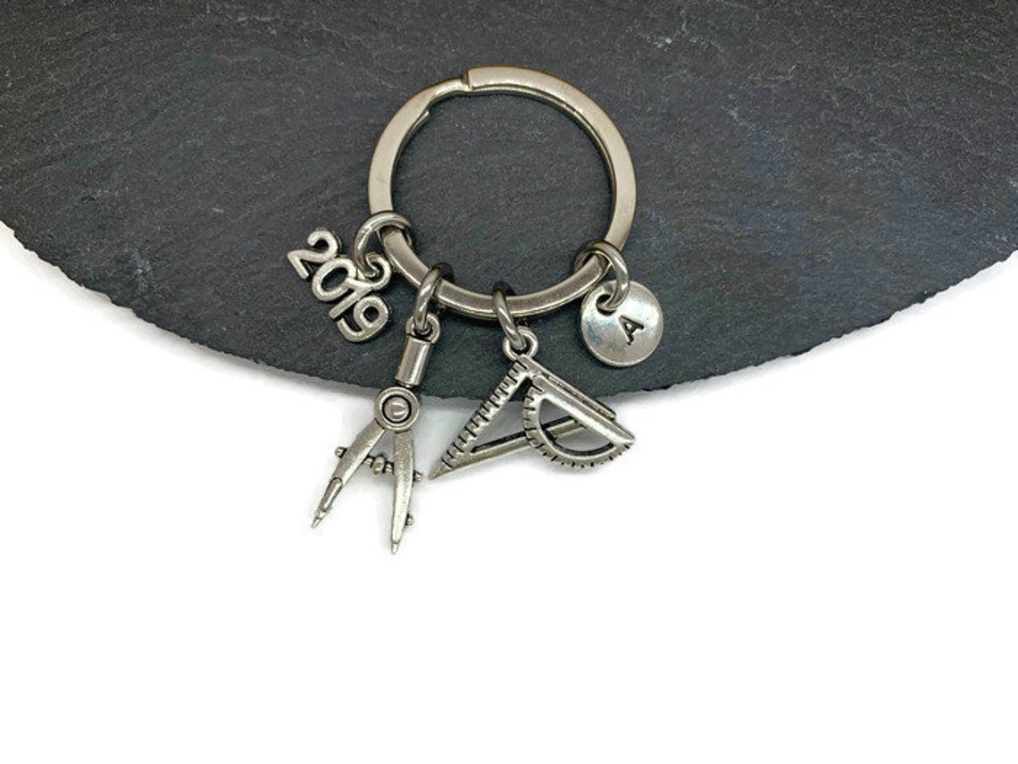 Architect Gift Gift for Architect Architect Keychain | Etsy