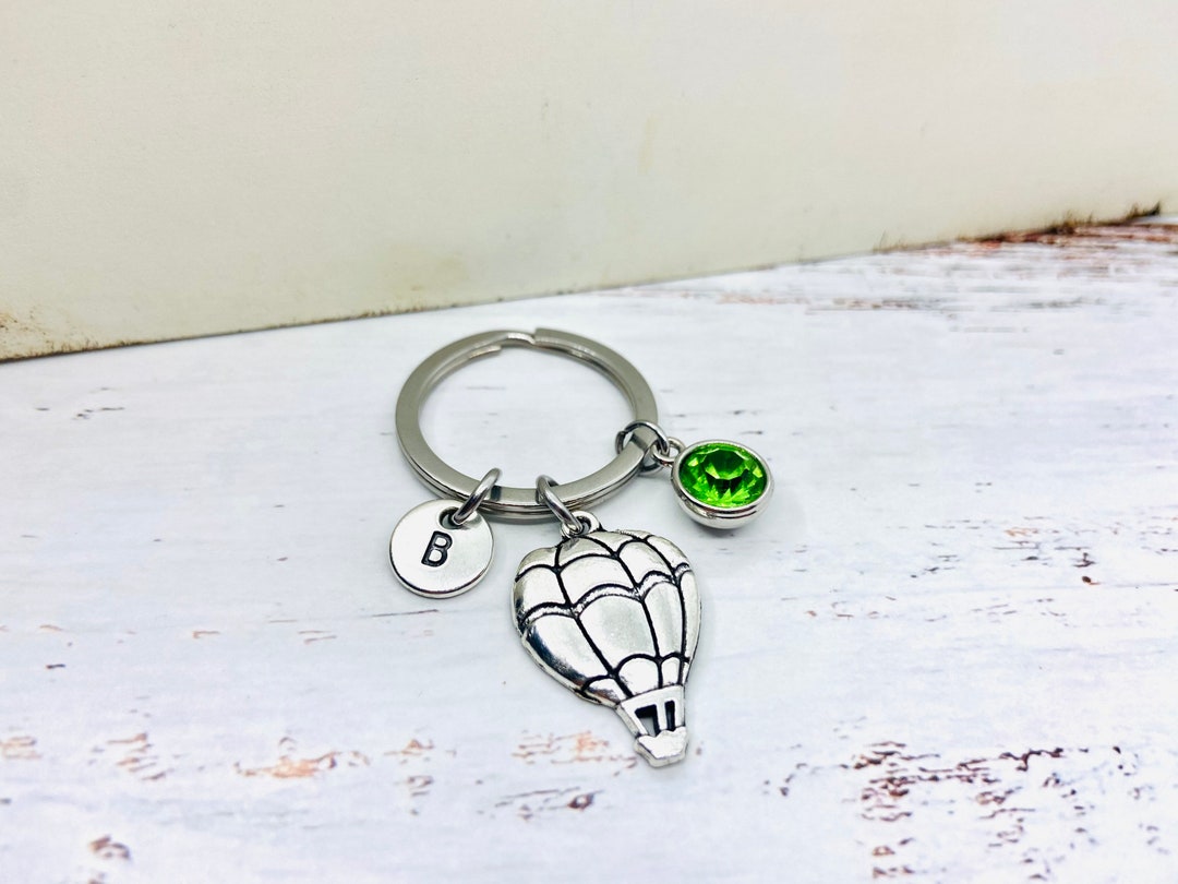 Hot Air Balloon Keychain, Balloon Keyring, Hot Air Balloon Gift ...