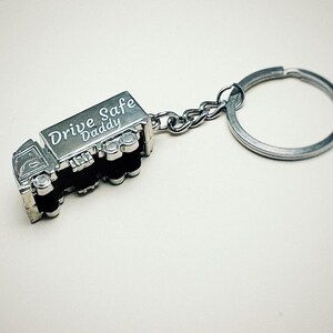 Personalized Truck Driver Keychain, Safe Driving Keychain, Personalized ...