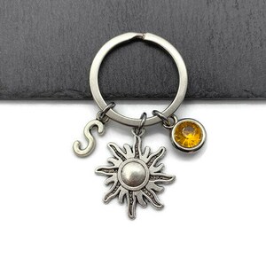 Sun Keychain Sun Keyring Sun Key Ring Sun Key Chain Sun | Etsy