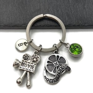 Movie reel keychain movie keychain director movie reel | Etsy