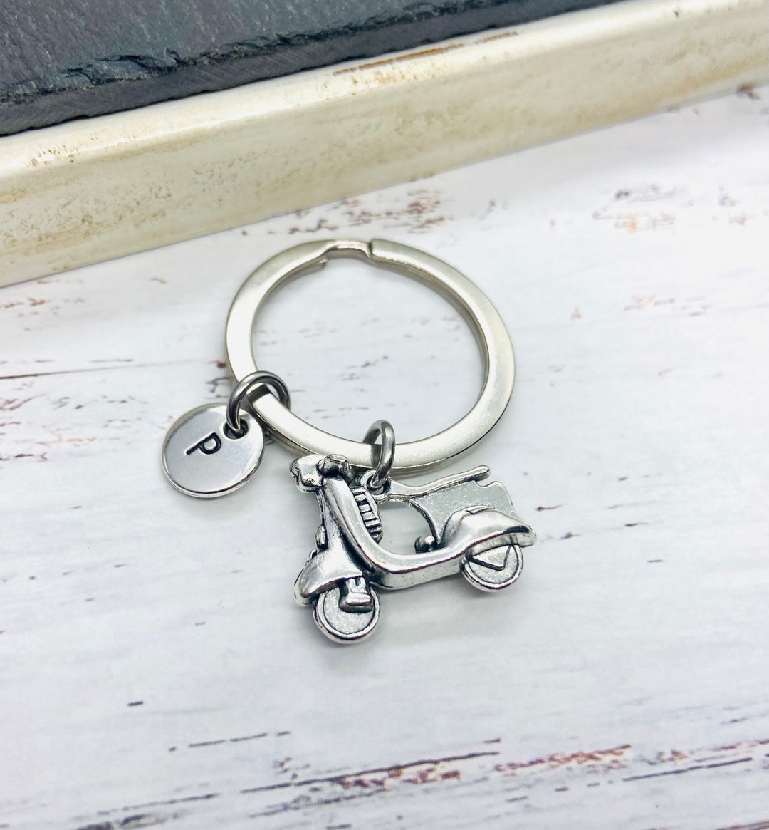 Cool, Unique, Scooter Keychain, Scooter Keyring, Moped Keychain, Moped ...