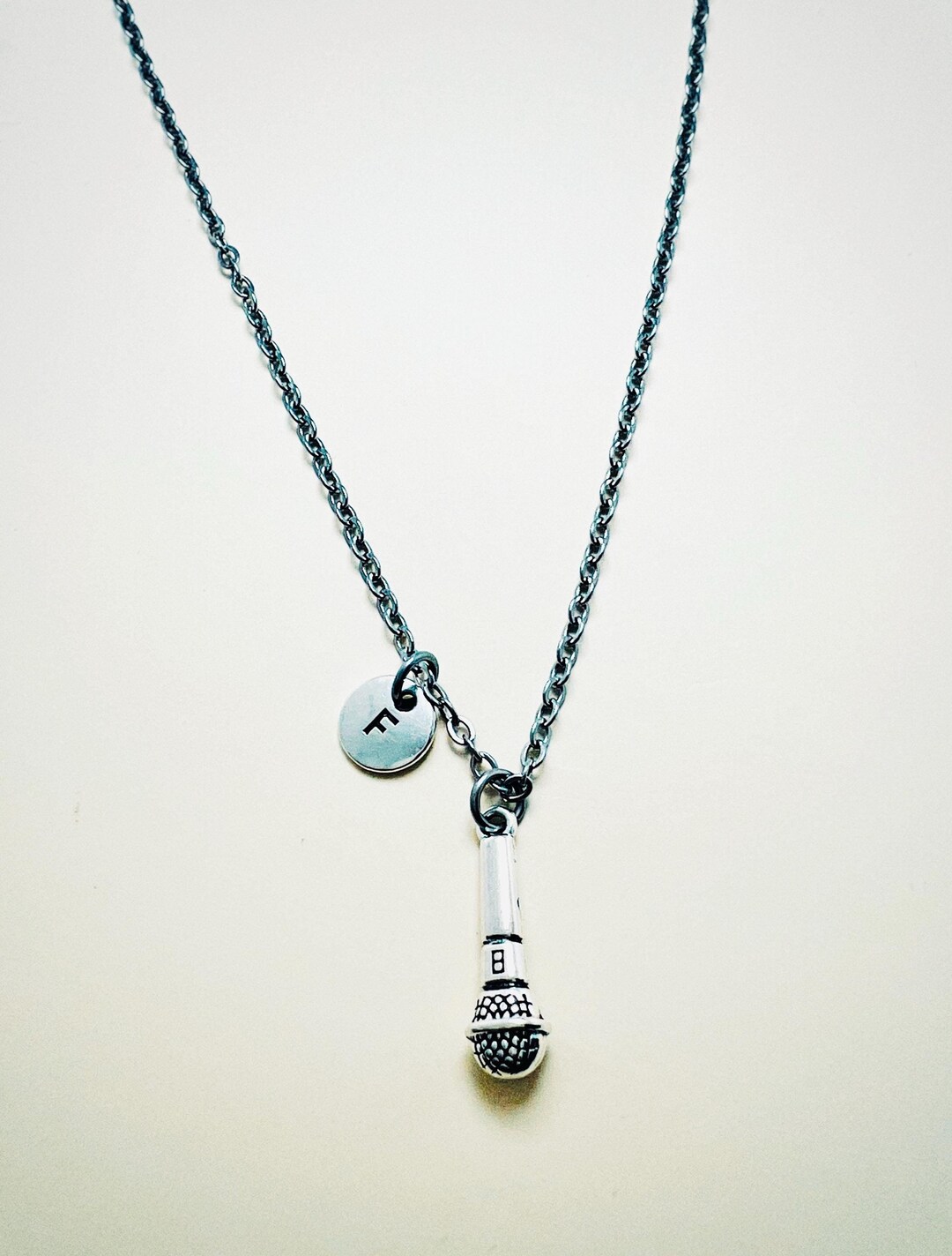 Microphone Necklace, Microphone Jewelry, Music Lover Gift, Music ...