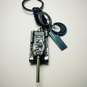 Army Tanks Leather Keychain, Military Army, Tank, Custom Keychain ...