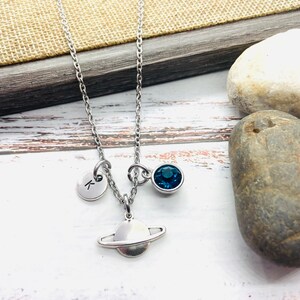 Saturn Necklace, Planet Necklace, Kawaii Necklace, Personalized Gift ...