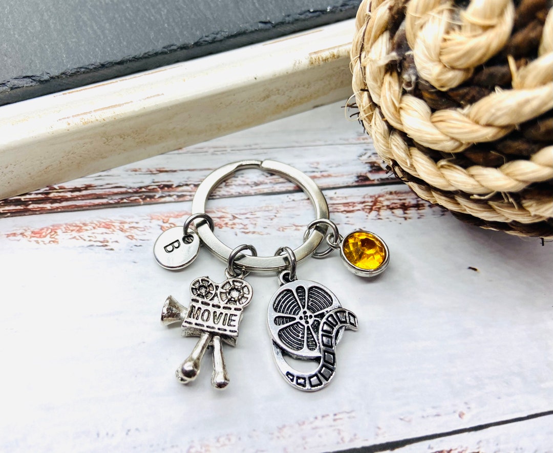 Movie Reel Keychain, Movie Keychain, Director, Movie Reel Charm ...