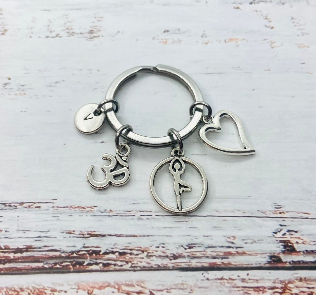 Yoga Keyring, Yoga Keychain, Yoga Inspired Gifts, Yoga Om, Yoga ...