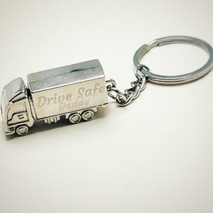 Personalized Truck Driver Keychain, Safe Driving Keychain, Personalized ...