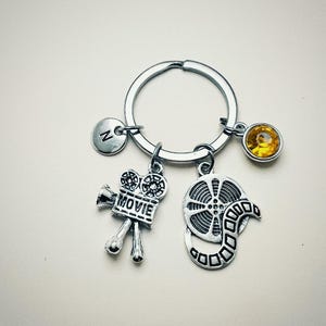 Movie Reel Keychain, Movie Keychain, Director, Movie Reel Charm ...