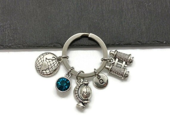 Geography Gift Geography Keychain Geography Keyring | Etsy