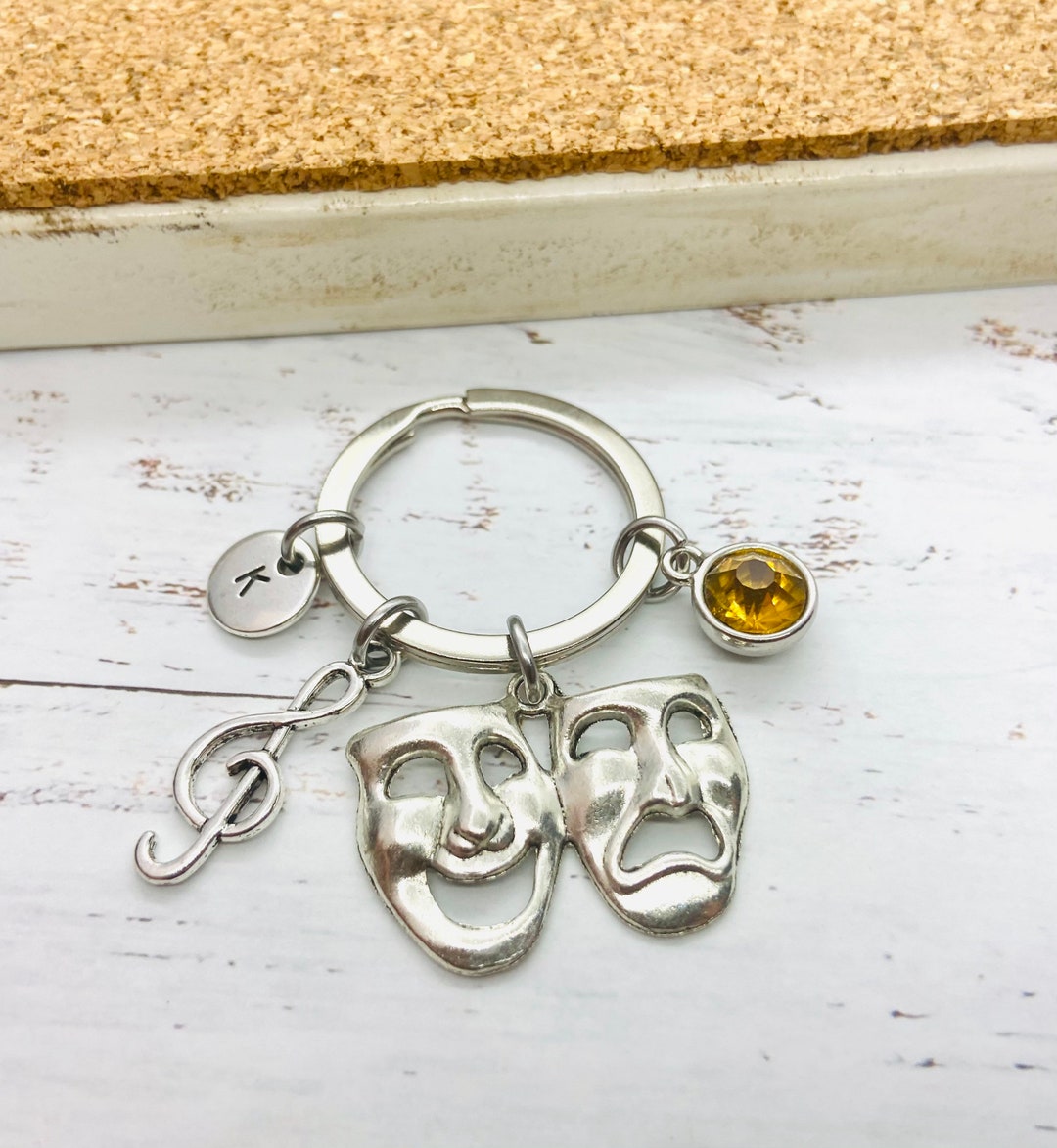 Theater Teacher Gift, Theater Student Gift, Theatrical Mask Jewelry ...