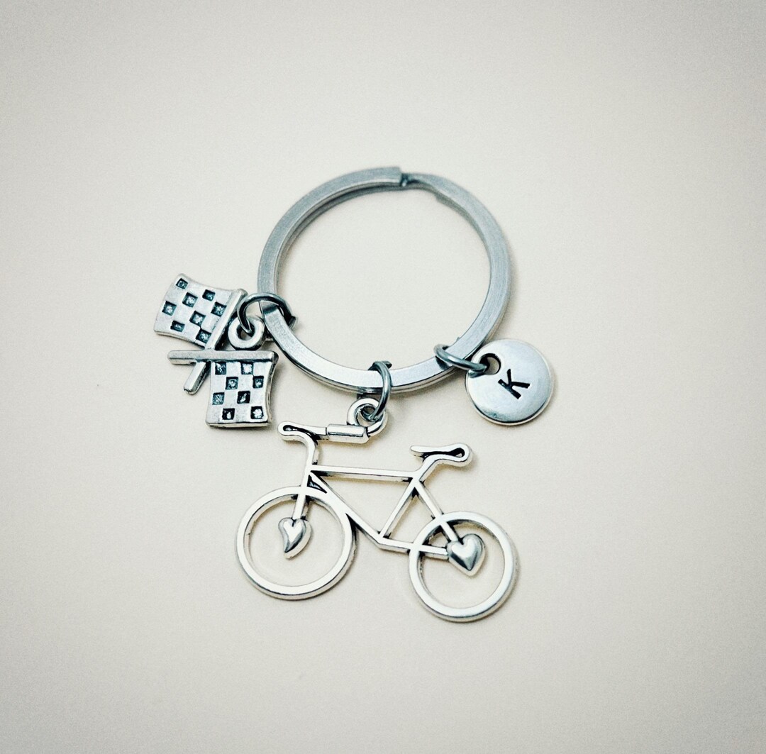 Cyclist Gift, Cyclist Keychain, Cyclist Keychain, Bicycle Gift, Bicycle ...