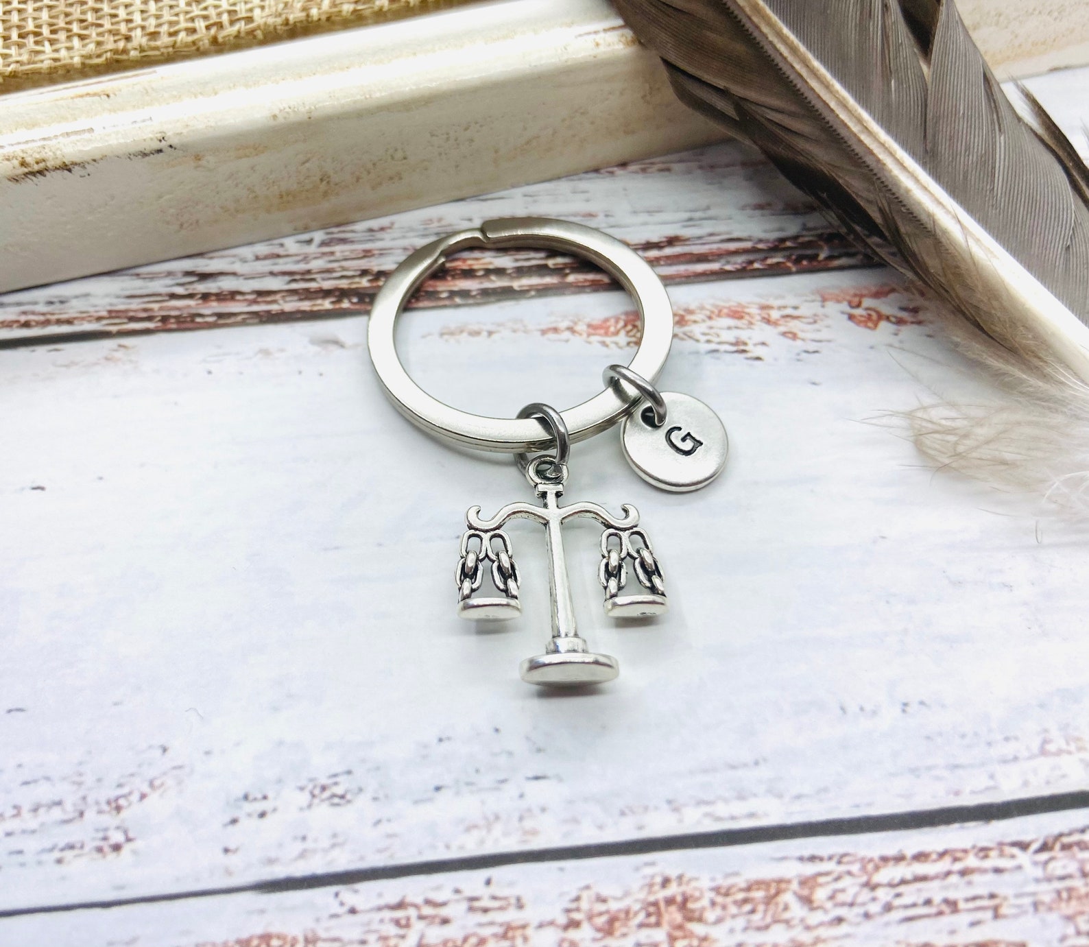 Law Student Gift Justice Keychain Justice Keyring Scales - Etsy