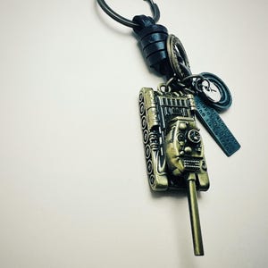 Army Tanks Leather Keychain, Military Army, Tank, Custom Keychain ...