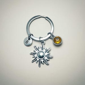 Sun Keychain, Sun Keyring, Sun Key Ring, Sun Key Chain, Sun Gift, Sun ...