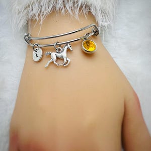 Horse Bangle Bracelet Horse Bracelet Horse Lover Gift Rodeo Bracelet ...