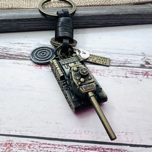 Army Tanks Leather Keychain Military Army Tank Custom - Etsy