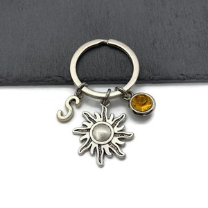 Sun Keychain Sun Keyring Sun Key Ring Sun Key Chain Sun | Etsy