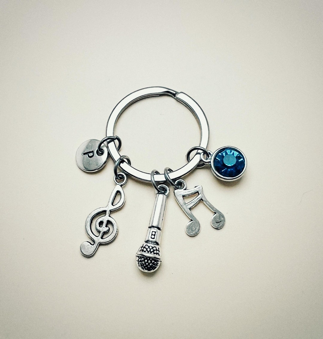 Gift for Singer, Singer Gift, Singer Keyring, Singer Keychain, Mens ...