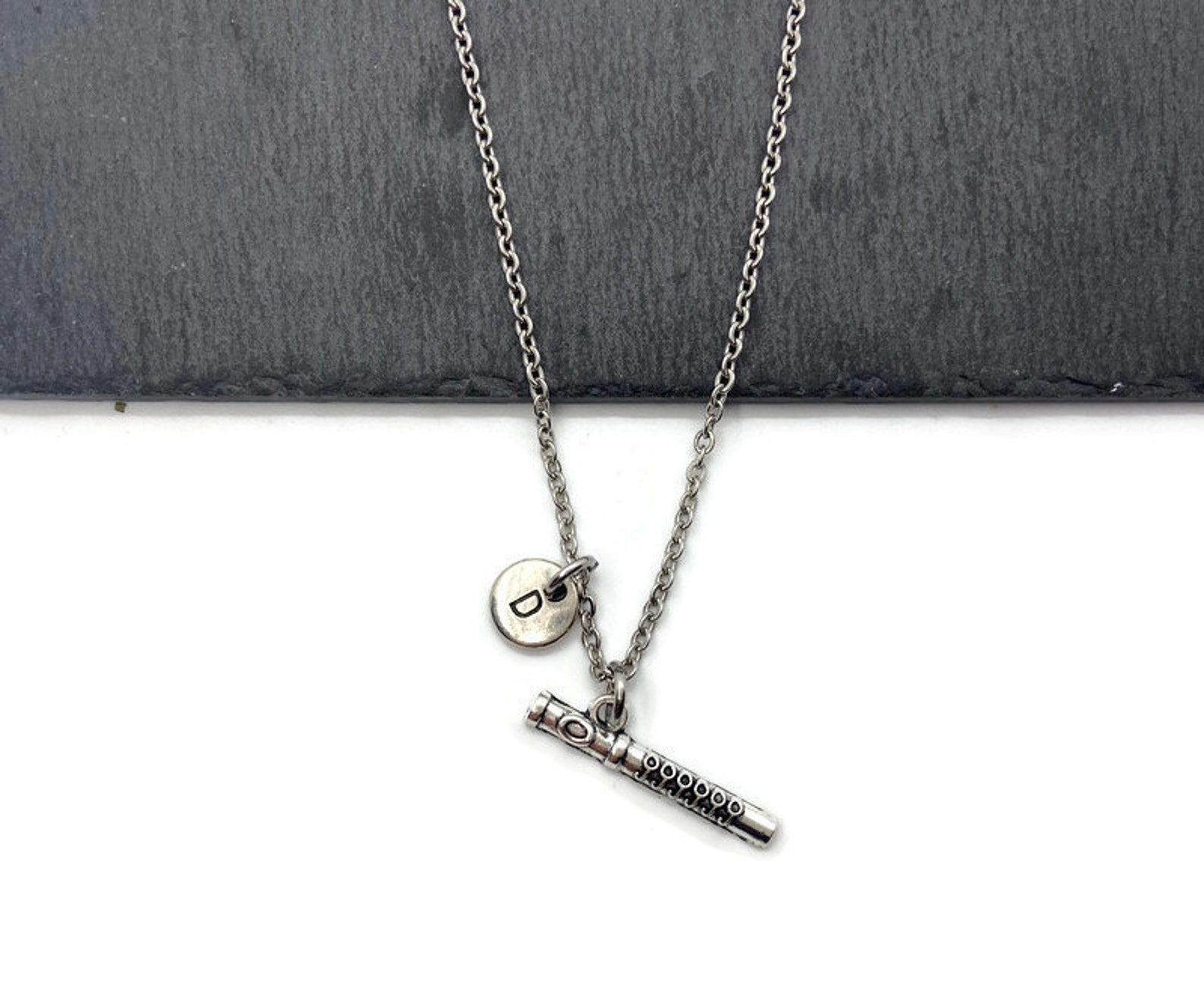 Flute necklace Flute Gifts Flute Jewelry Flute Player Gift | Etsy