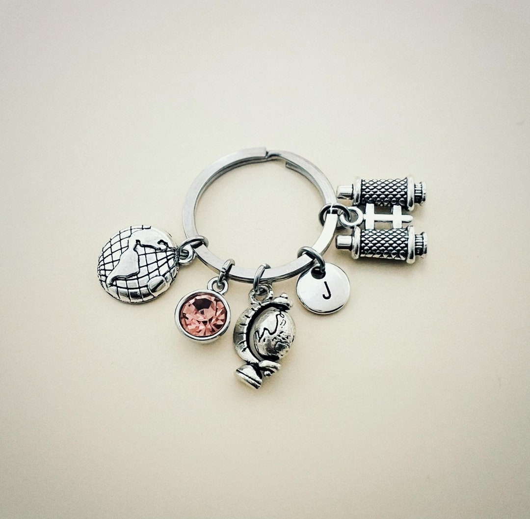 Geography Gift, Geography Keychain, Geography Keyring, Geography ...