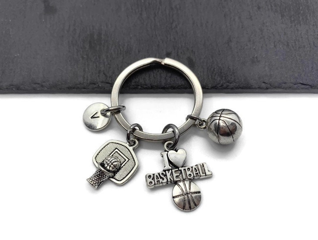 Basketball Gifts, Basketball Keyring, Sports Keychain, Basket Ball Gift ...
