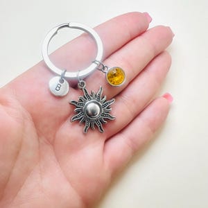 Sun Keychain, Sun Keyring, Sun Key Ring, Sun Key Chain, Sun Gift, Sun ...