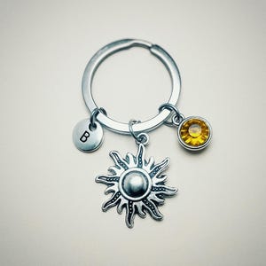 Sun Keychain, Sun Keyring, Sun Key Ring, Sun Key Chain, Sun Gift, Sun ...