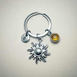 Sun Keychain, Sun Keyring, Sun Key Ring, Sun Key Chain, Sun Gift, Sun ...