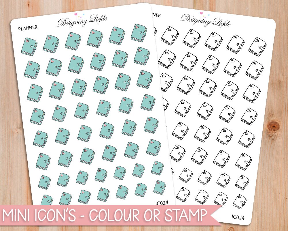 | IC009 Mini Icon planner stickers Plannerween Stickers Stickers ...