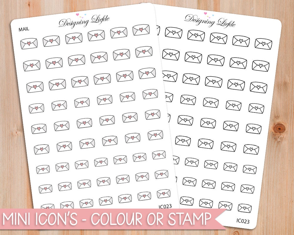 | IC009 Mini Icon planner stickers Plannerween Stickers Stickers ...