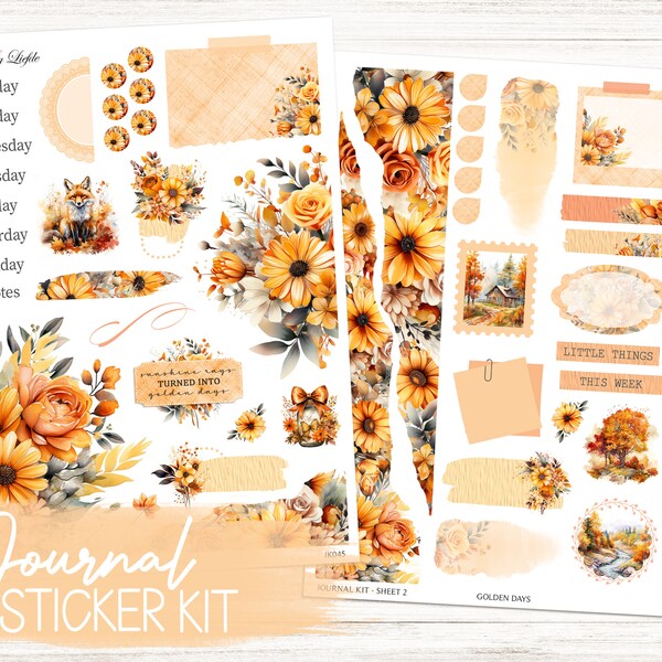 Journal Stickers - Etsy UK