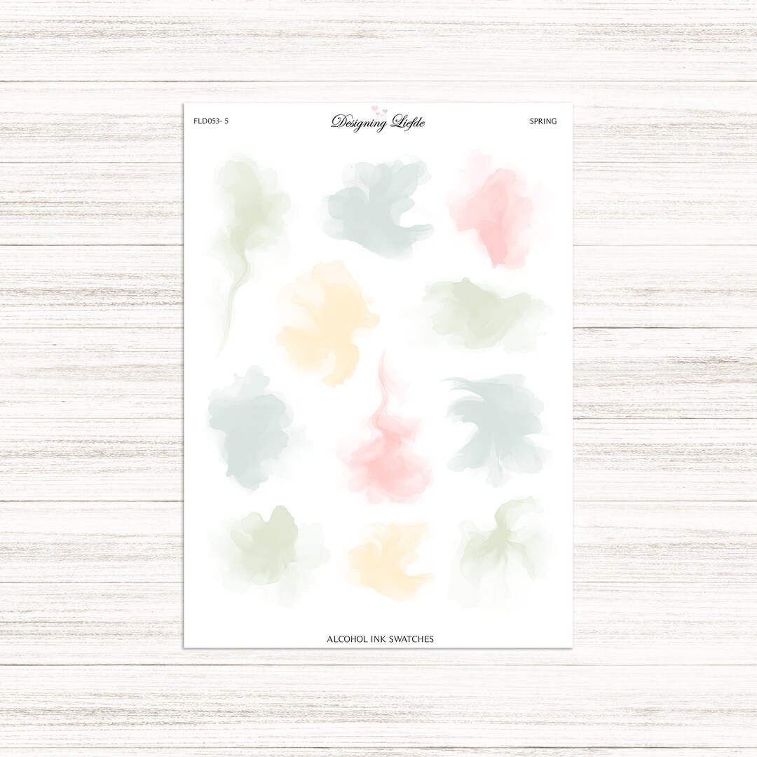 Alcohol in Swash Stickers SPRING FLD053 - Etsy