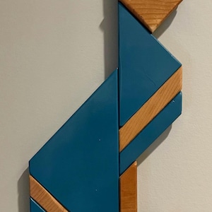 Geocat - Medium - Geometric Wood Cat - Wall Art - Choice of Colors - Etsy