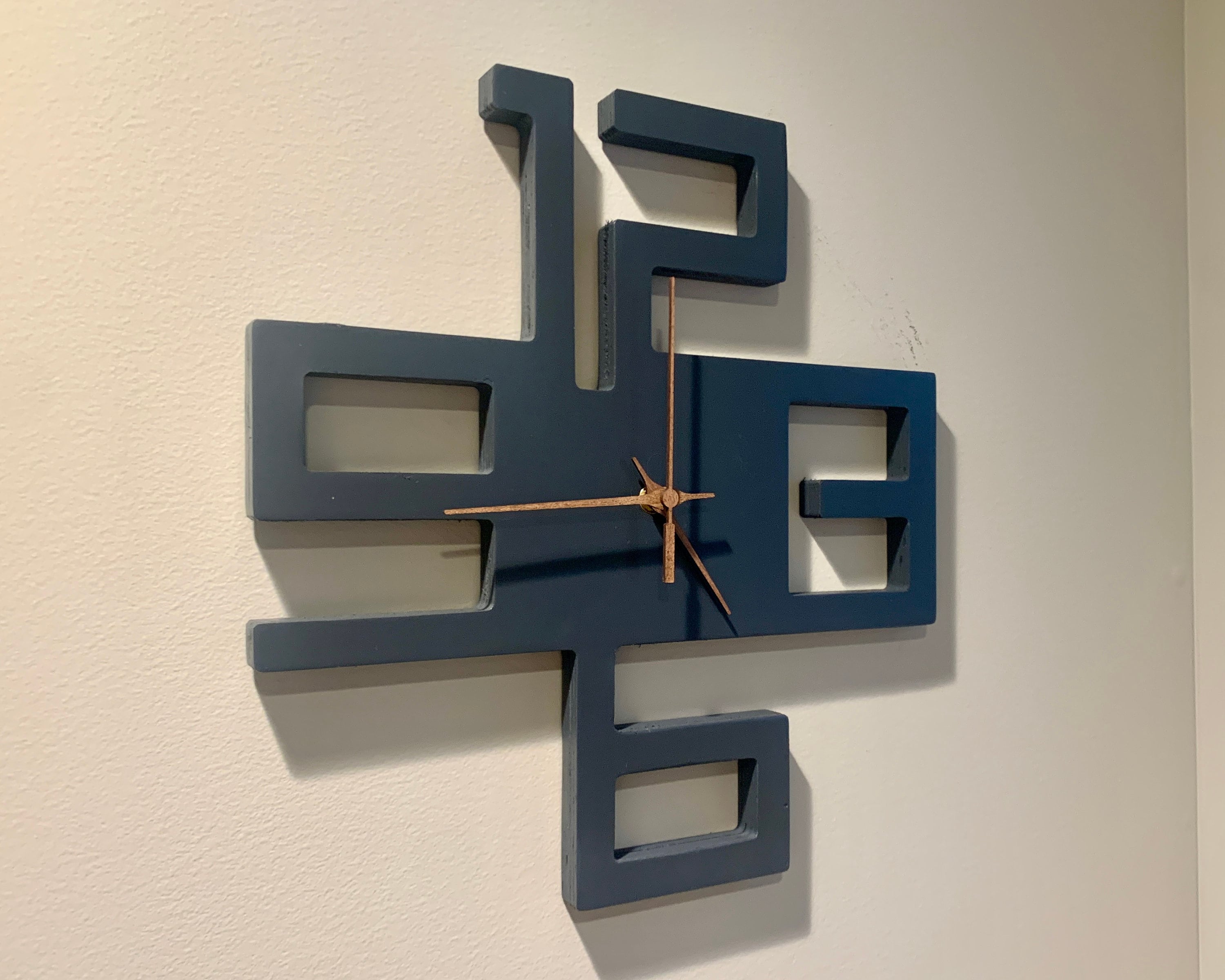 NUMBERZ CLOCK - Modern Wall Clock - Multiple Colors! - Etsy