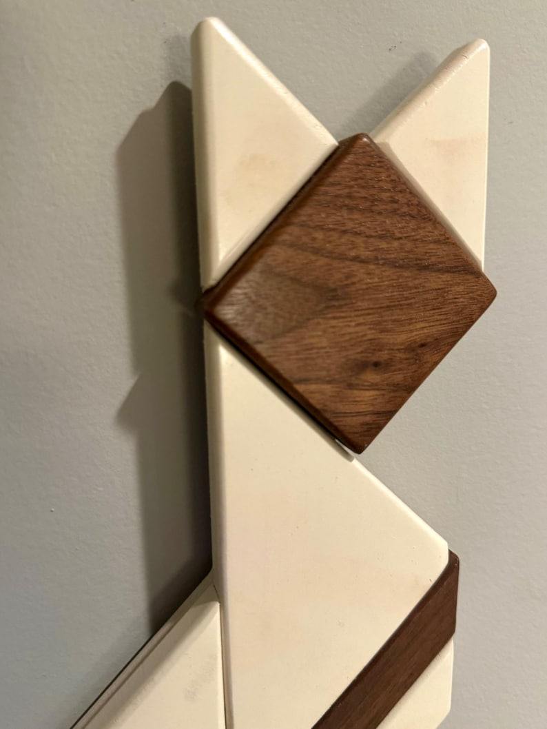 Geocat - Medium - Geometric Wood Cat - Wall Art - Choice of Colors - Etsy