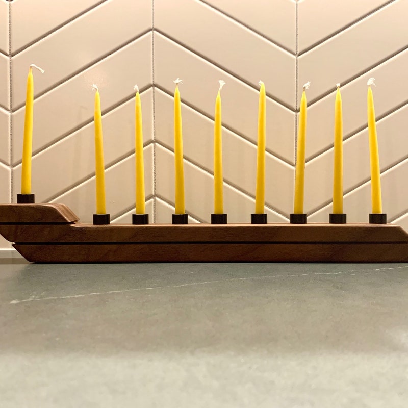 Wood Menorah - Etsy